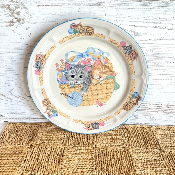 tienshan stoneware | Dining | Vintage Cat Plate Tienshan Stoneware ...